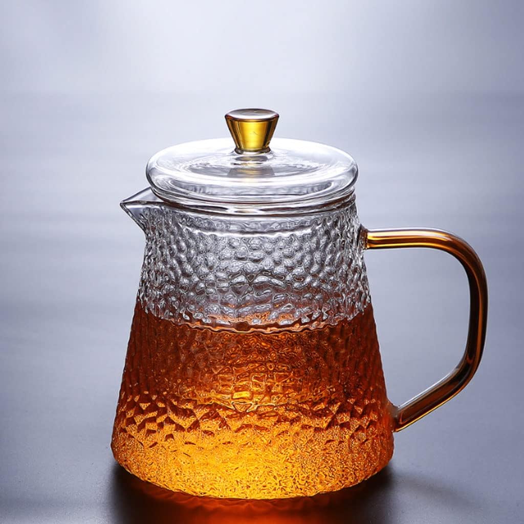 Tetera – Tetera de vidrio transparente con infusor de vidrio y tapa ...