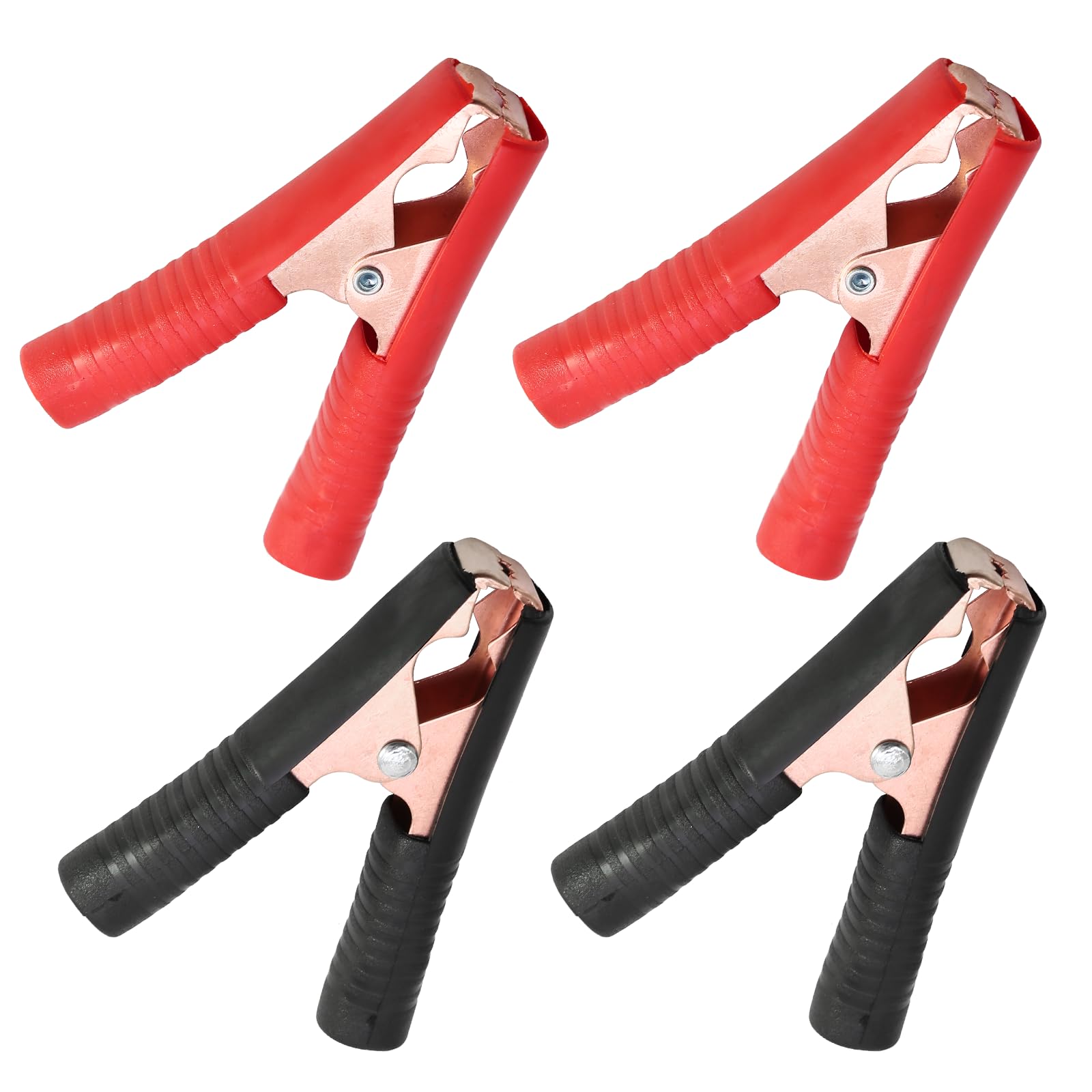 Seimneire 4 Pack 100A Insulated Alligator Clips Jumper Cable Clamps ...
