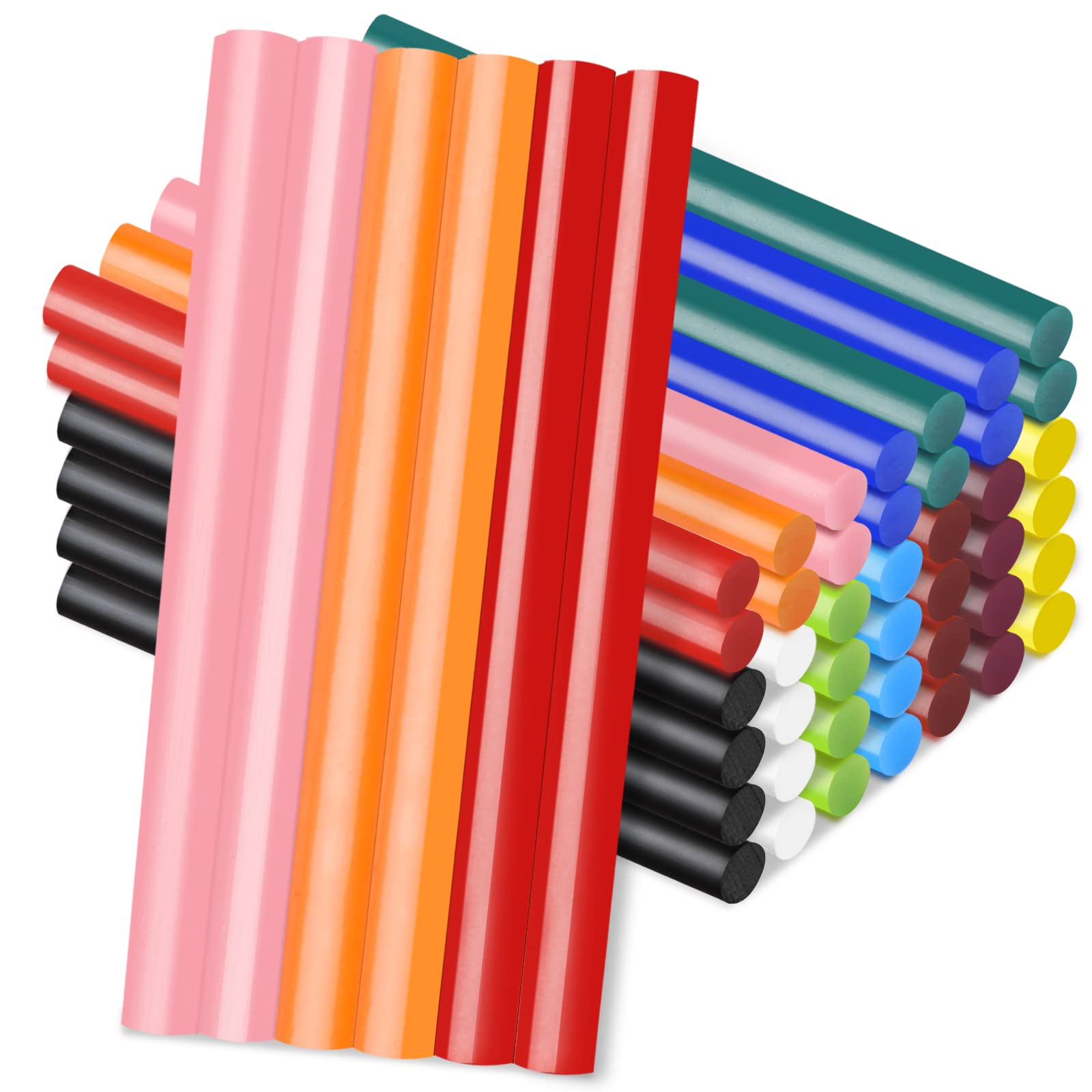 Amazon.com - Manarty Colored Hot Glue Stick, 48 PCS 0.27" Dia x 4" Long ...