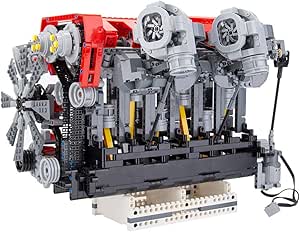 Amazon.com: CHUO RB Engine Model Building Kit, 2291Pcs MOC Engine ...