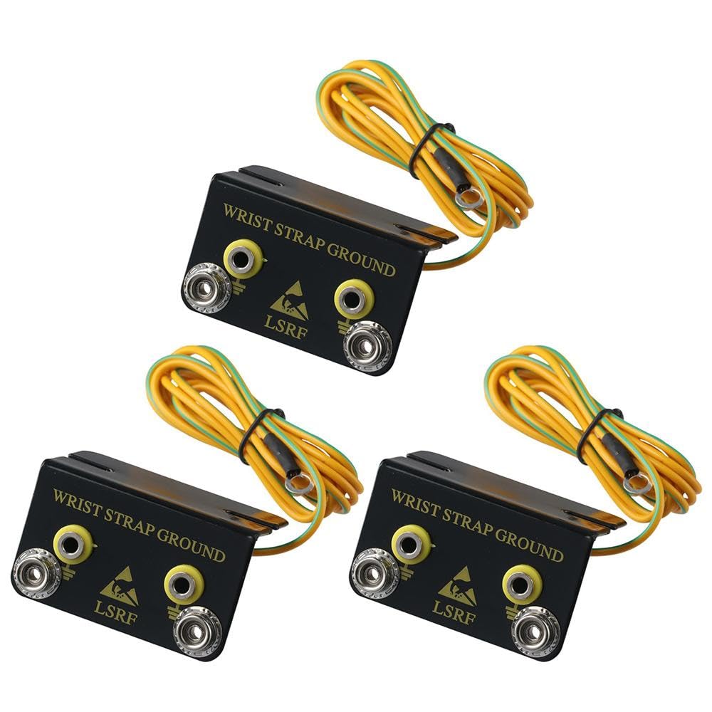 SHUATI ESD Grounding Cord L Shaped Premium 1.8M Length Cord ESD Wrist ...