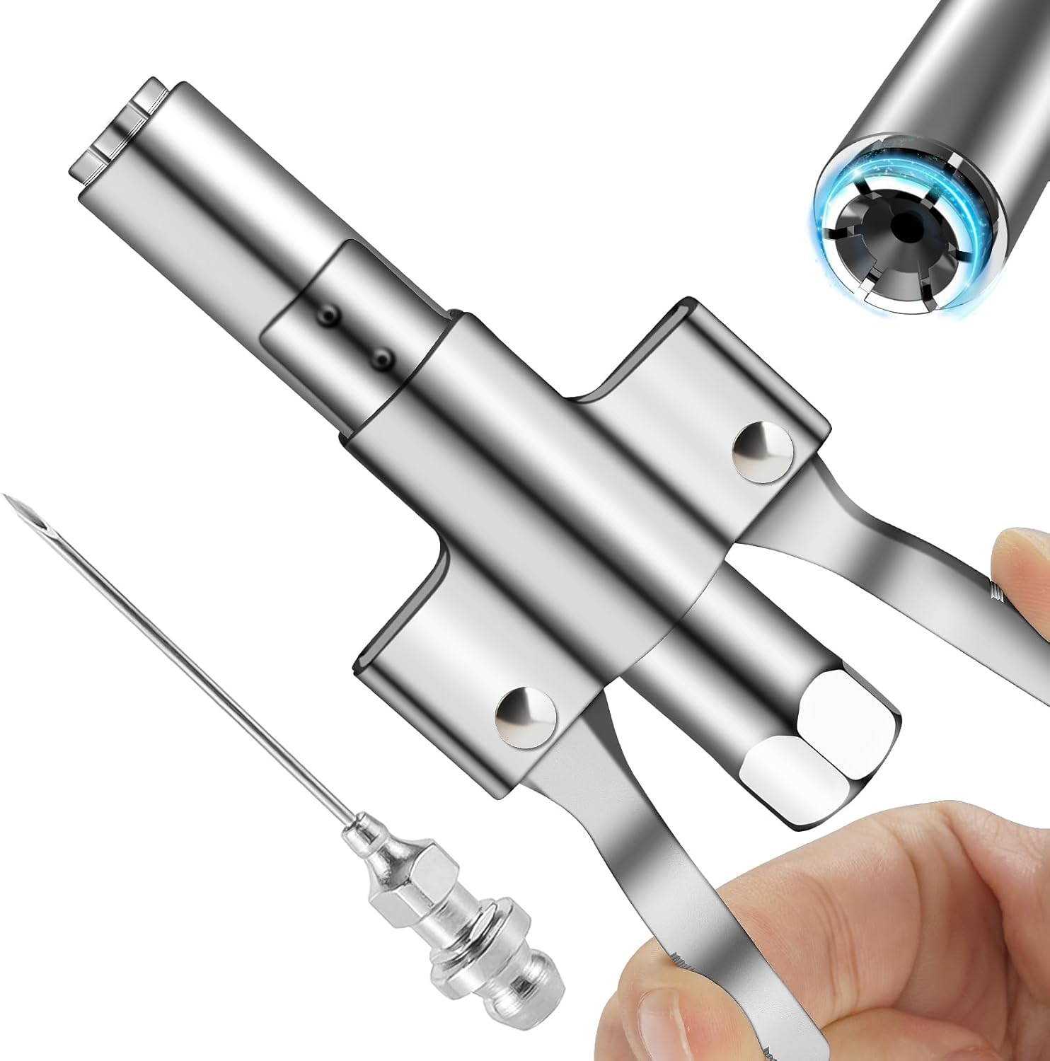 Amazon.com: MYPROKIT Double Handles Grease Gun Coupler Tip 6 Thickened ...