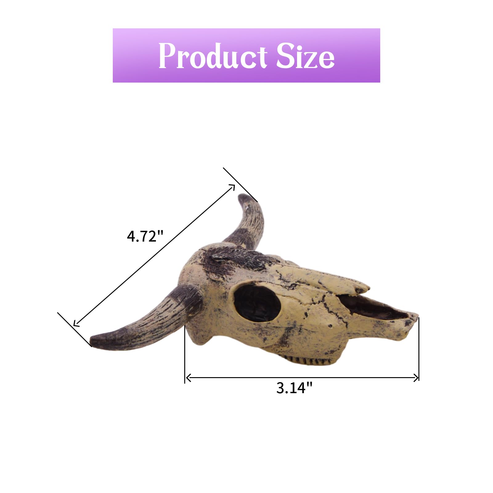 Snapklik.com : Cattle Skull Aquarium Decoration, Skull Fish Tank ...