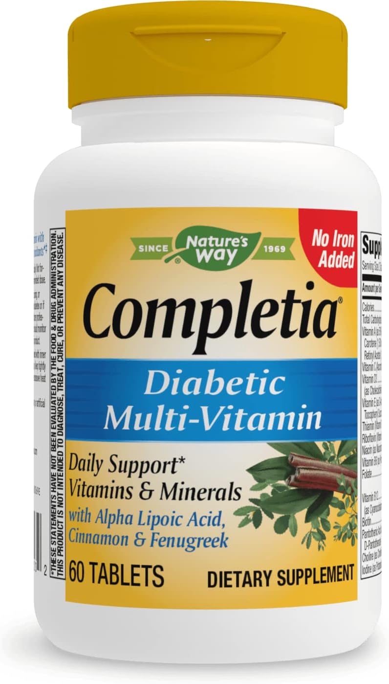 Amazon.com: Nature's Way Completia Diabetic Multivitamin with Alpha ...