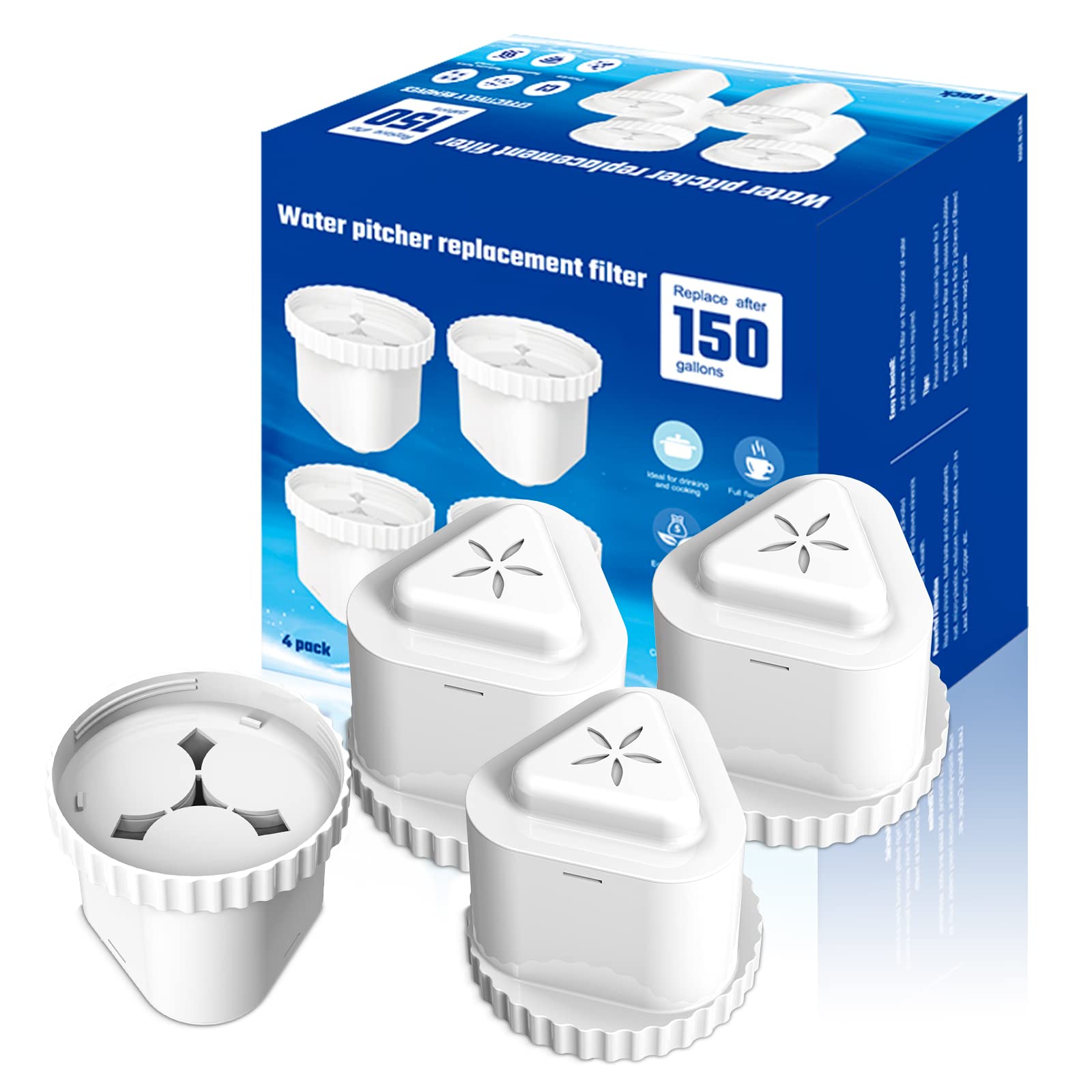 Amazon.com: Water Filter Compatible with Epic Water Pitcher Aquagear ...