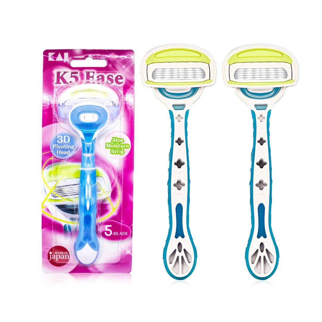 Kai K5-Soft, 5 Blade Body Razor For Women with the Aloe Vera Strip ...