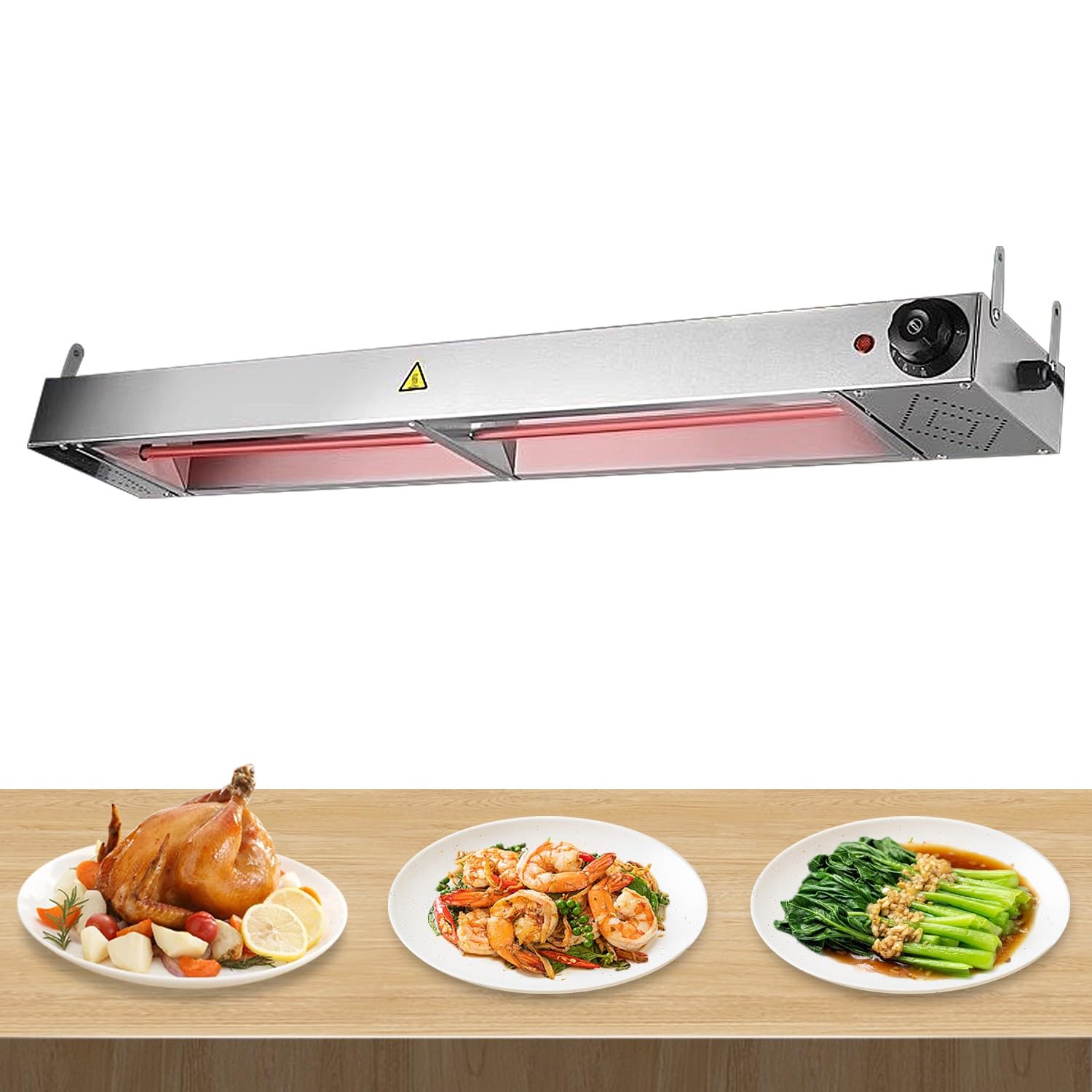 Infrared Lamp Food 2 Lamp Infrared Food Warmer Bridge HENDI Tools
