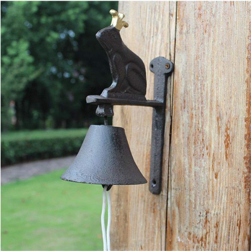 Buy PENFU Doorbell Antique Doorbell Traditional Retro Wrought Iron Frog ...