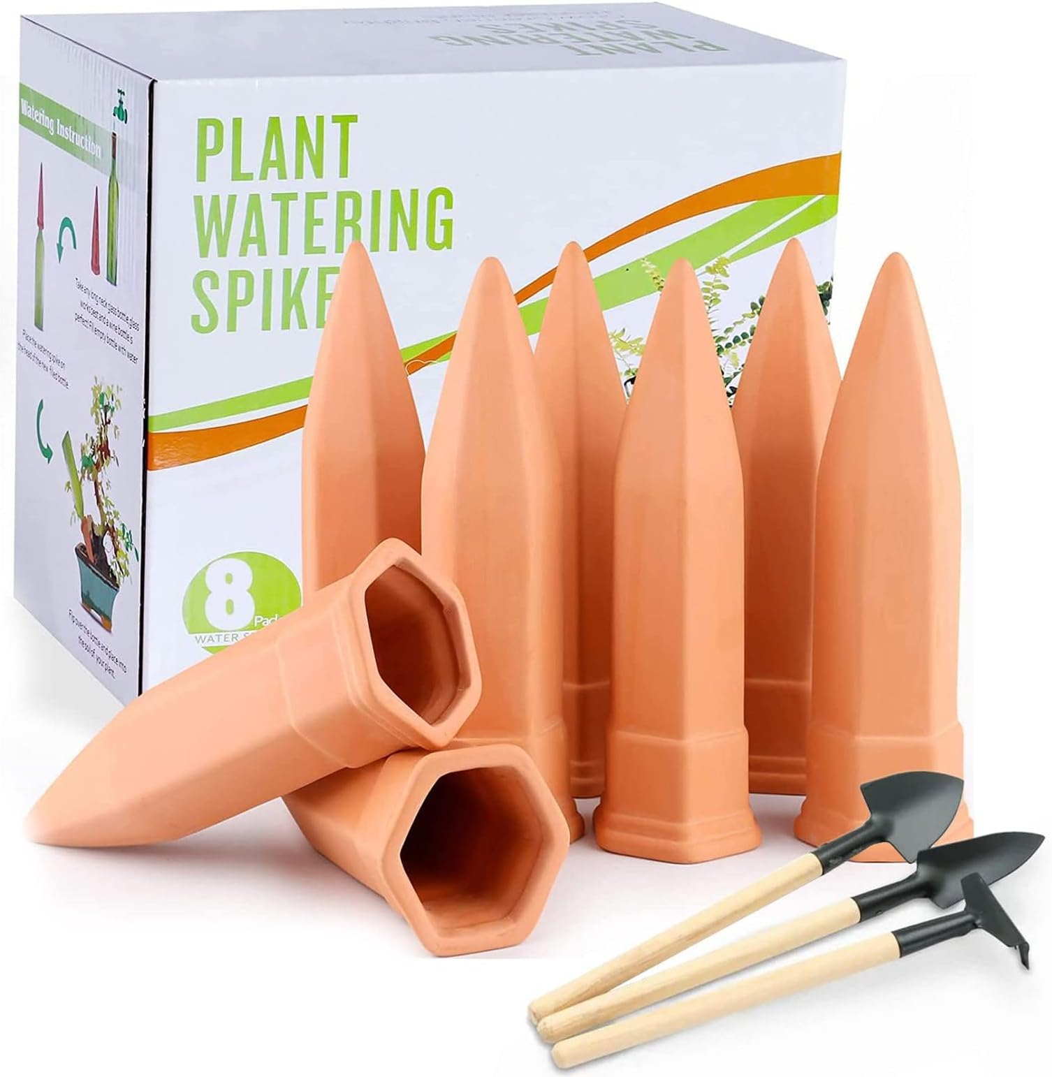 SmartiLiving Plant Watering Globe Drip Irrigation Stakes- Extra Large ...