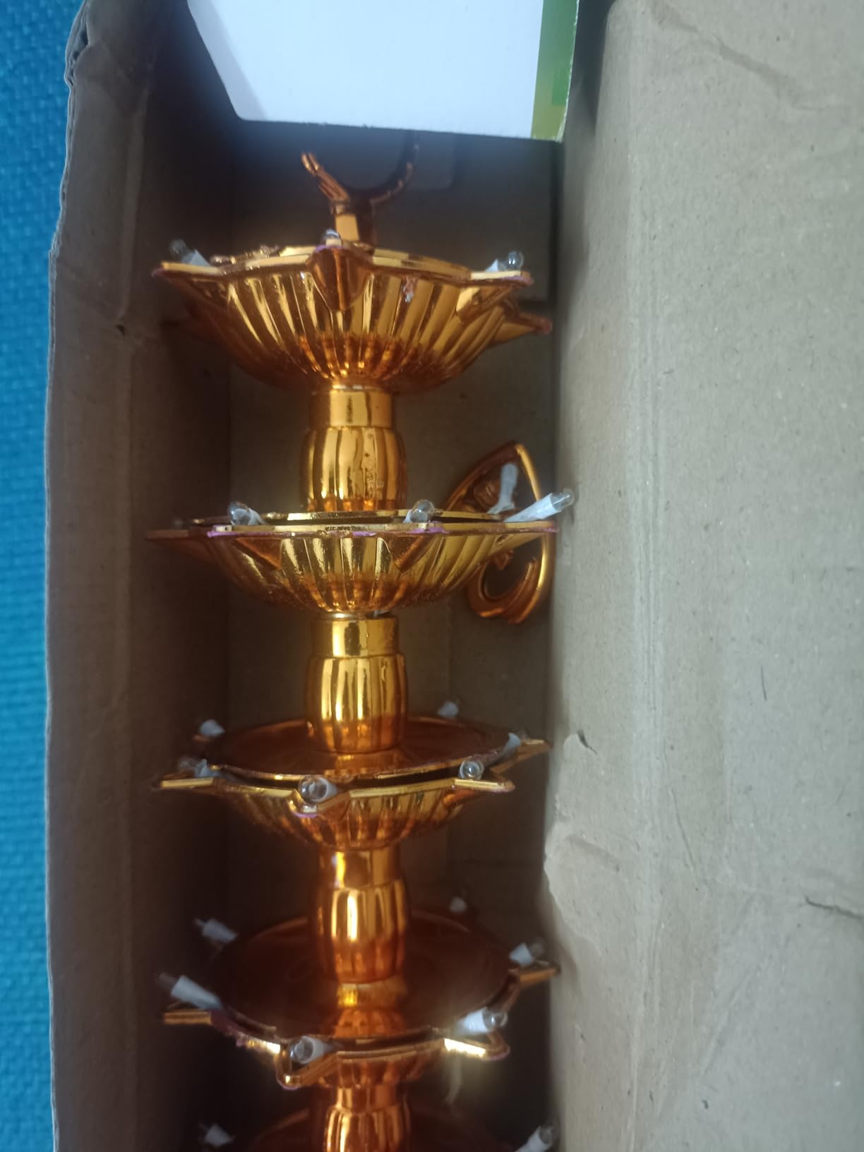 Buy Veena@Lighting Diya for Pooja MAHA Pack 5 Layer Electric Diya ...
