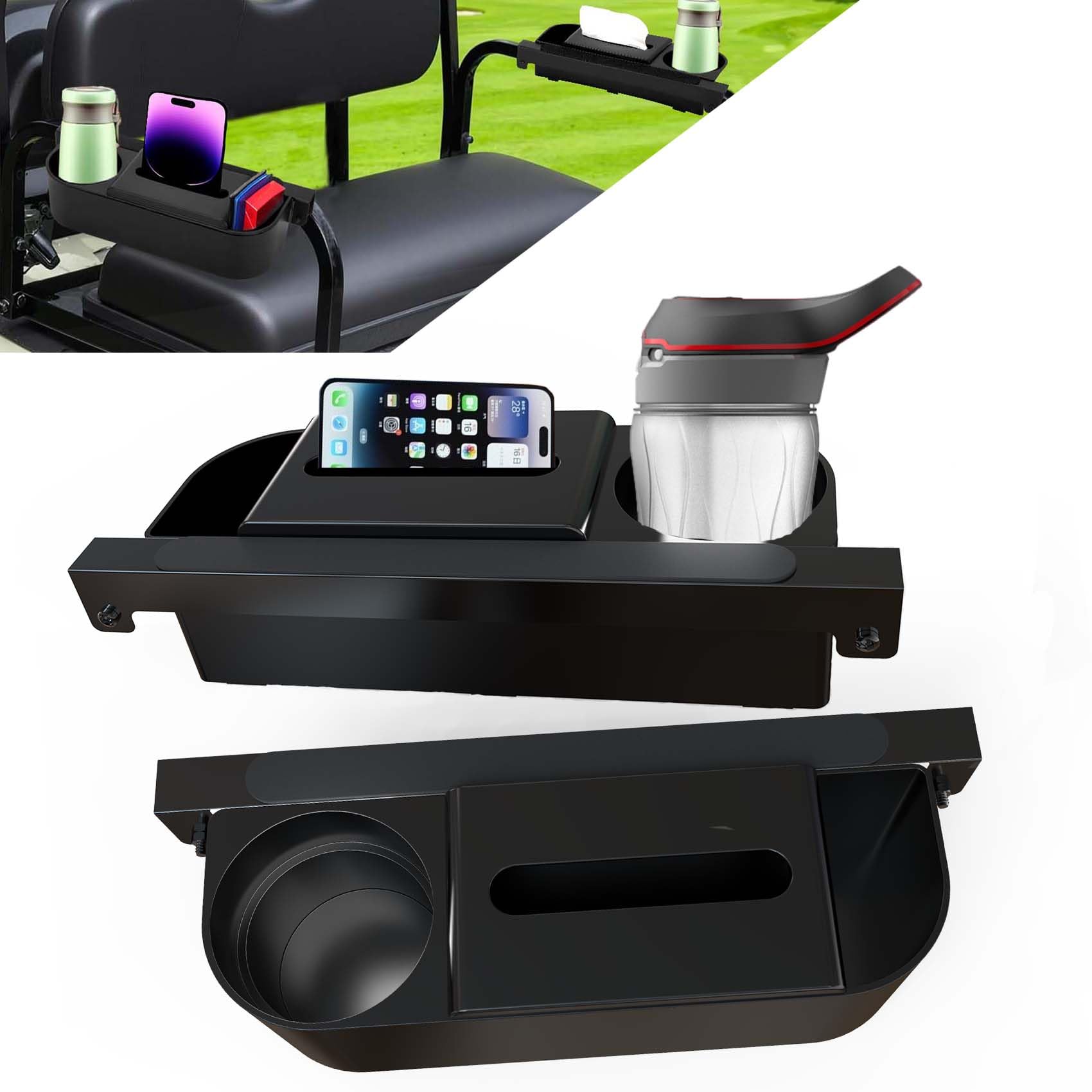 Amazon.com: Golf Cart Armrest with Cup Holder, Fits Ezgo txt/Club Car ...