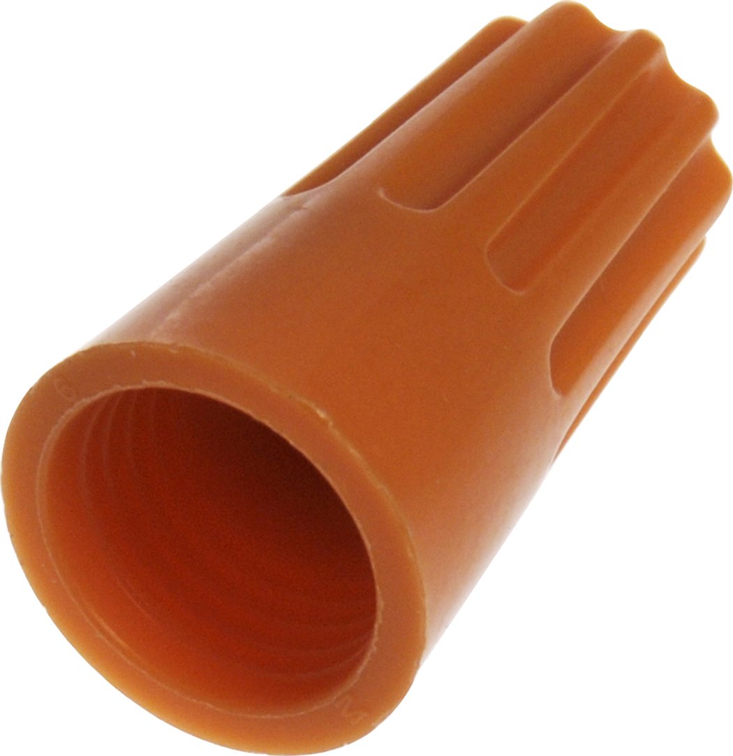 The Hillman Group 55852 Orange Wire Nut-18-14 Wire Gauge, 100-Pack ...