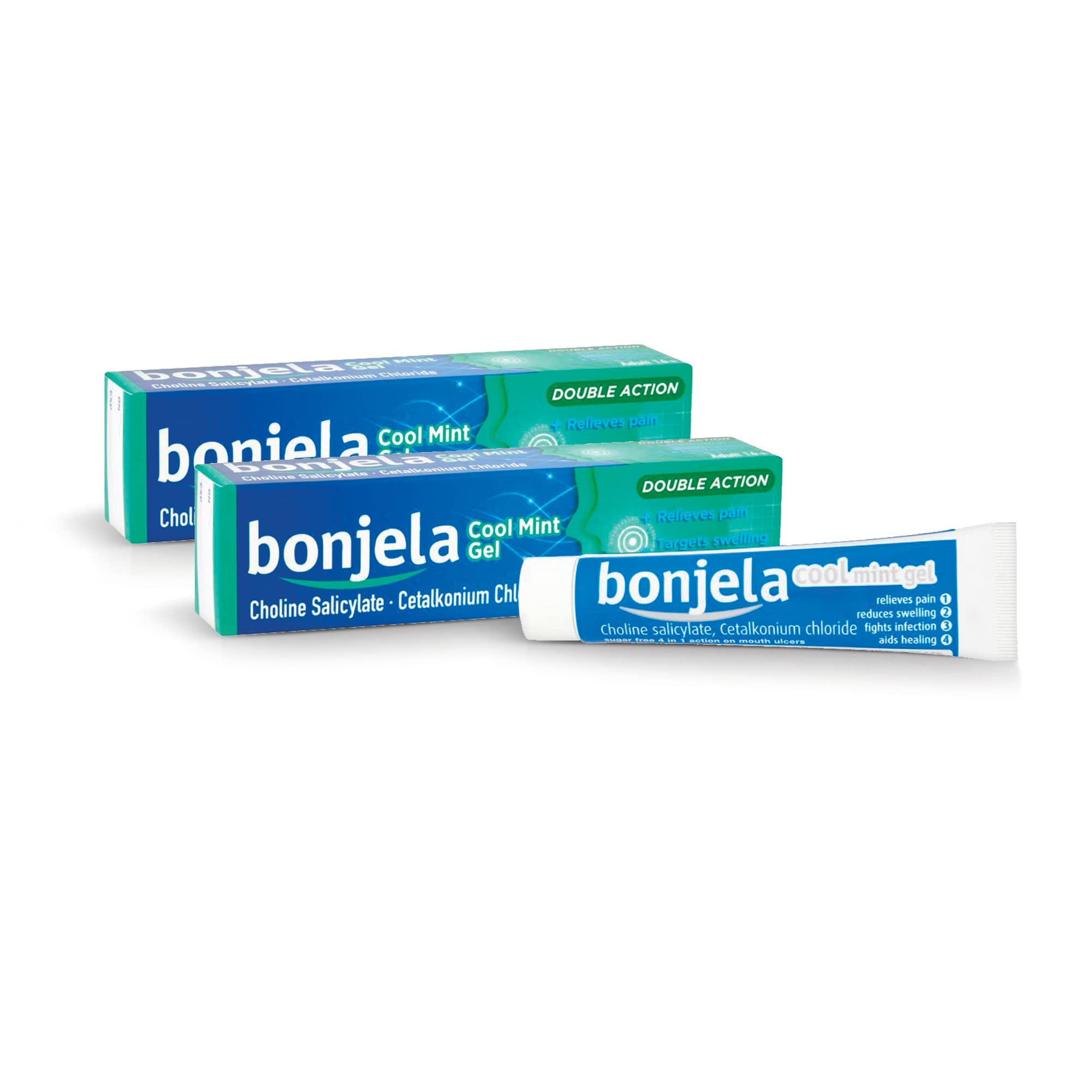 Buy Bonjela Adult Mouth Ulcer Gel, Cool Mint, 15g, Pack of 2 Online at ...