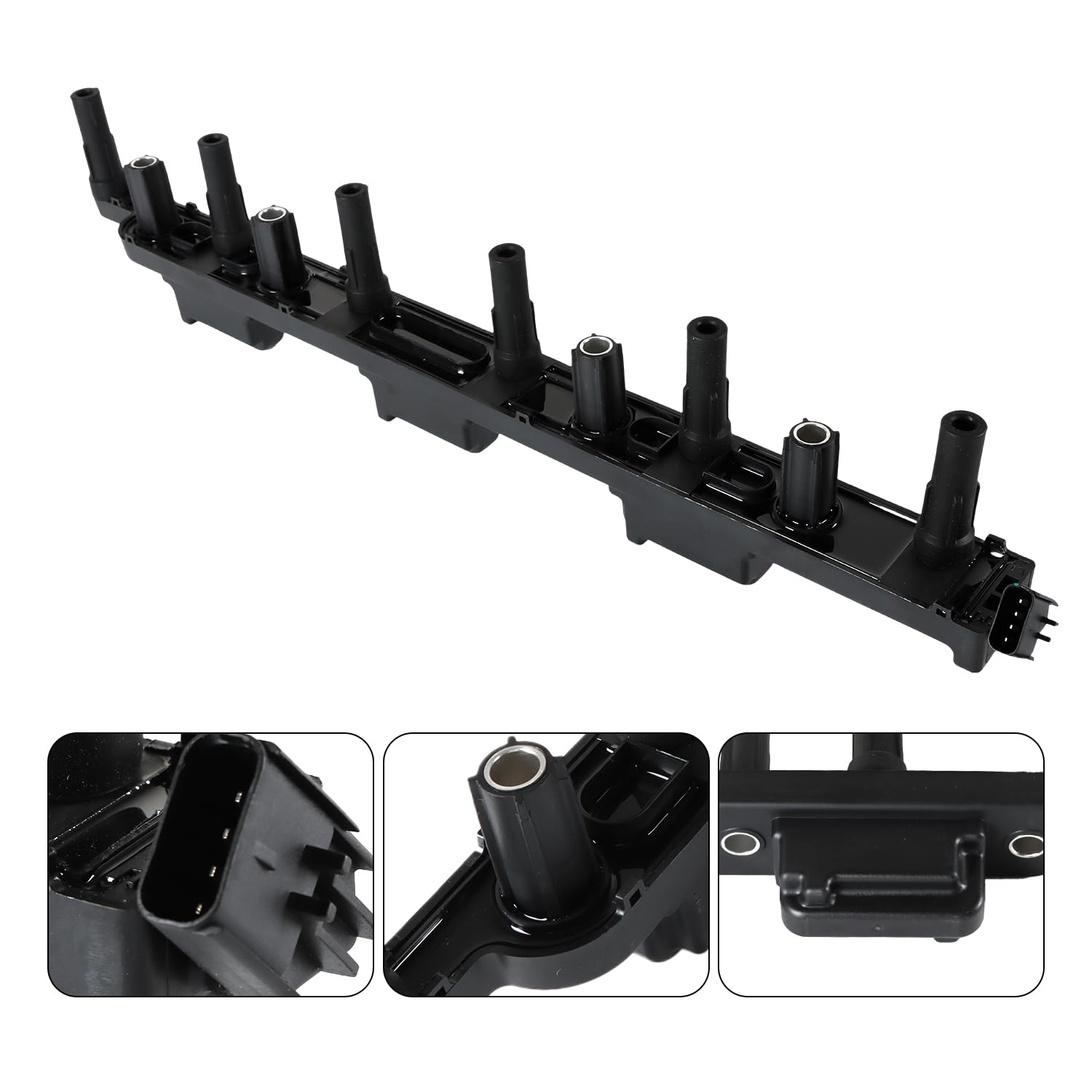 DEEGOOLY UF296 Ignition Coils Pack & Iridium Spark Plugs Compatible ...