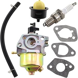 MCHNIC Vergaser mit Dichtung Benzinschluach Zündkerze für Einhell GC-PM 46/1 S, GC-PM 51/2 S HW ...