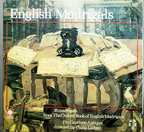 ENGLISH MADRIGALS - vinyl lp. 35 MADRIGALS FROM THE OXFORD BOOK OF ...