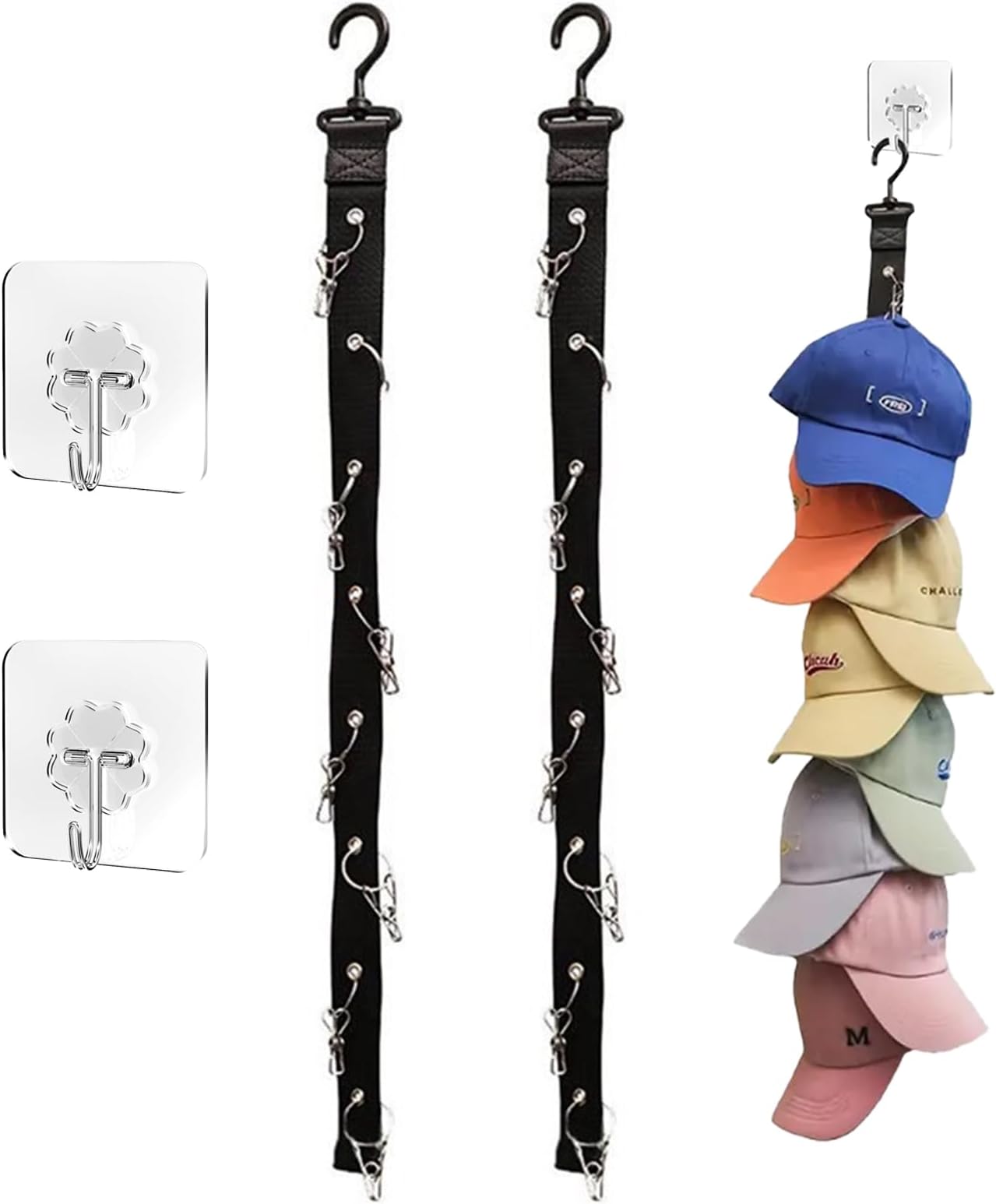 KASESSS 2 Pieces Hat Storage, Practical Hat Rack, Baseball Cap Storage ...