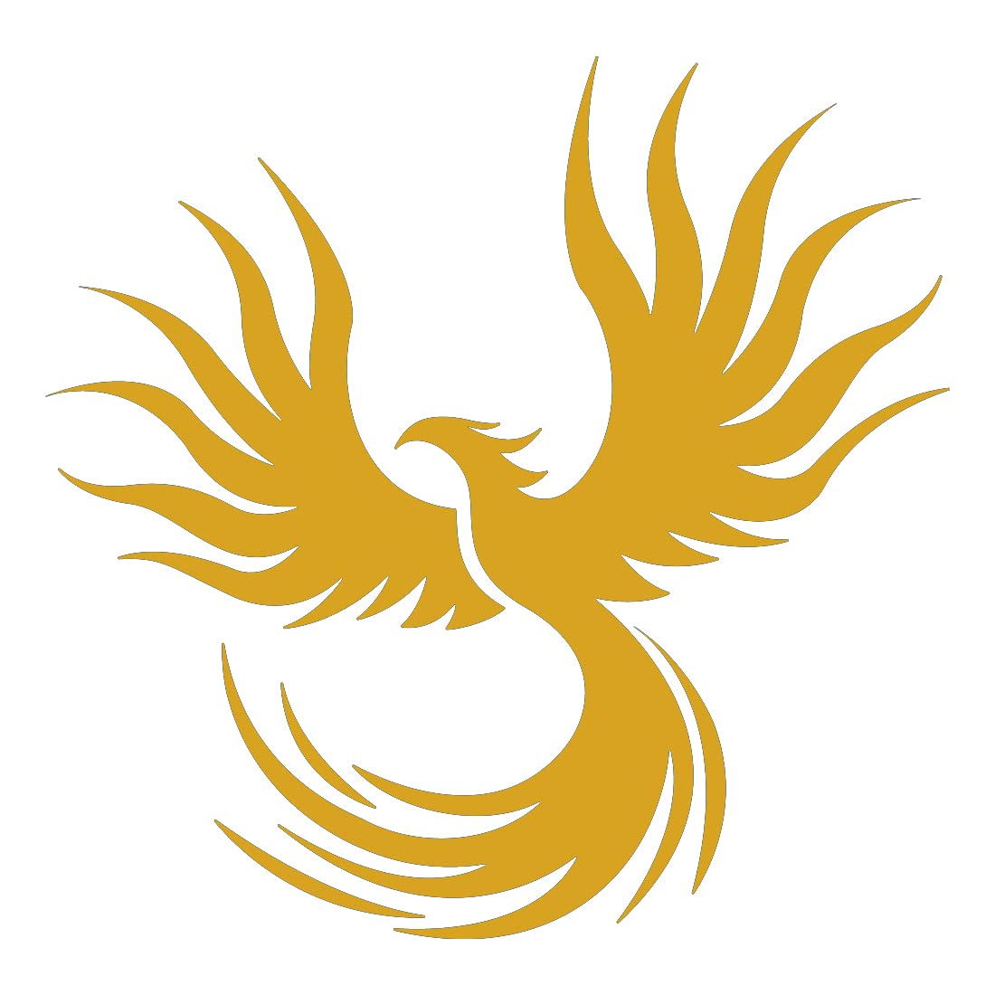 Gold Phoenix Bird