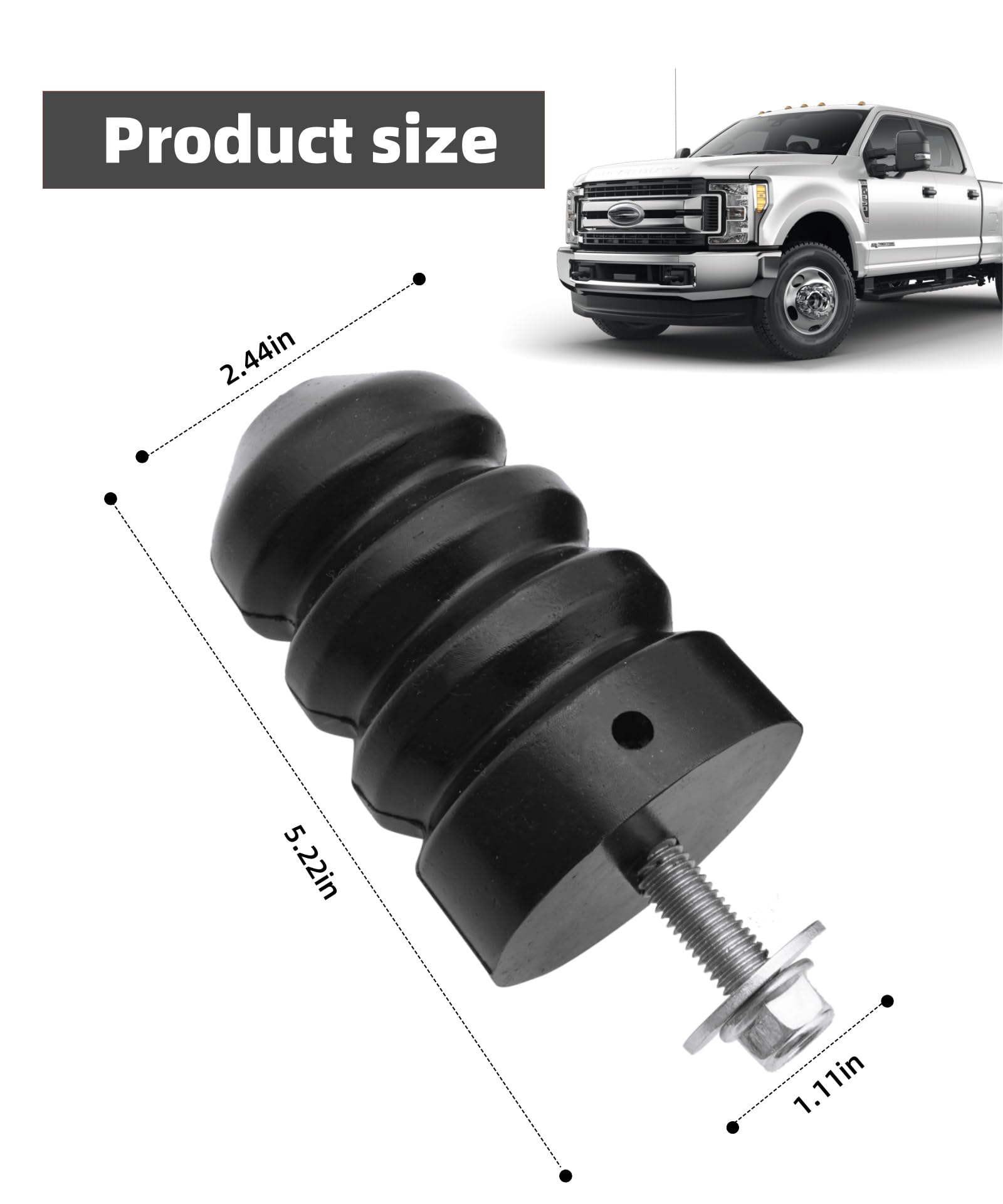 Snapklik.com : Taruimoo Rear Axle Leaf Spring Rubber Bumper Stop Fits ...