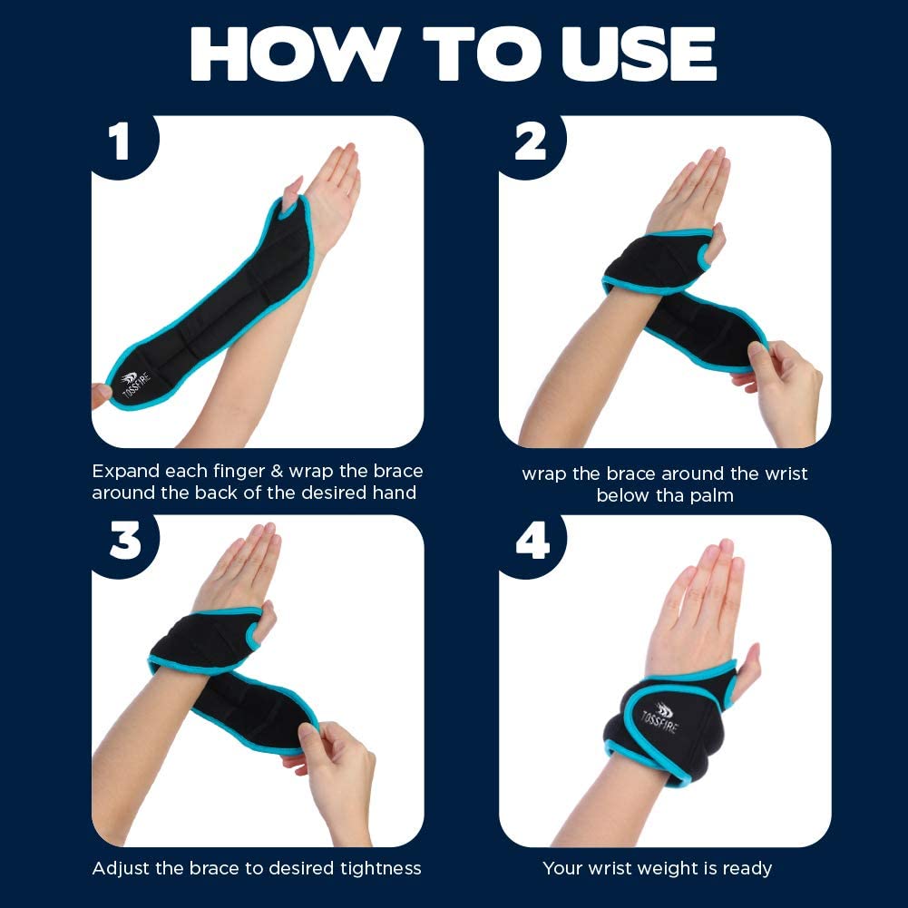 Snapklik.com : Wrist Weights Set 4lb