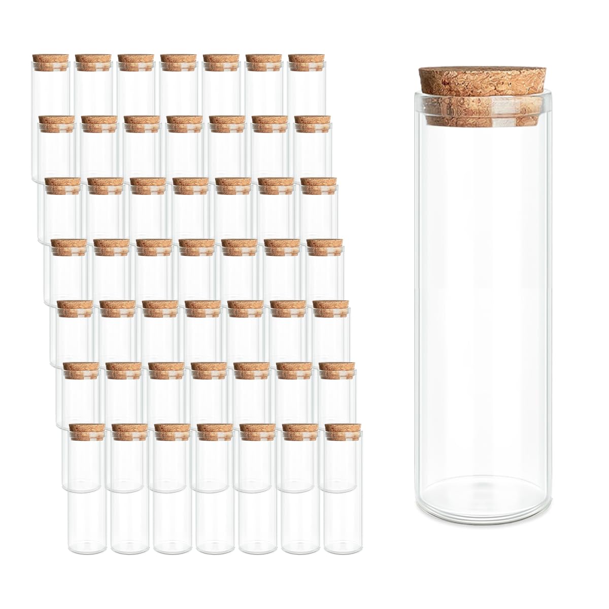 Amazon.com: JIUYUE Small Glass Tubes,Mini Glass Bottles.(0.61 Oz,50 Pcs ...
