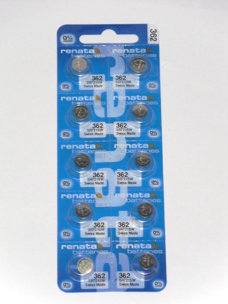 Amazon.com: Pkg/5 Type 362 Renata Swiss Watch Batteries : Swiss: Health ...