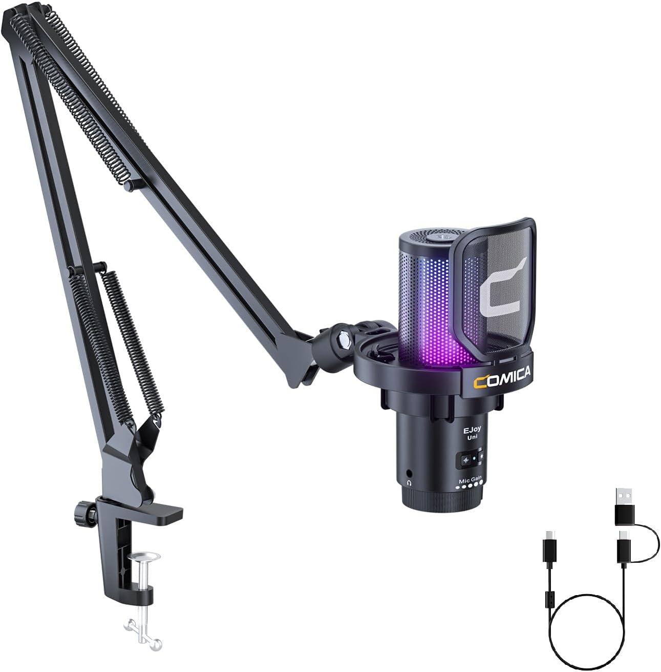 Amazon.com: MAONO USB Gaming Microphone with Noise Cancellation ...