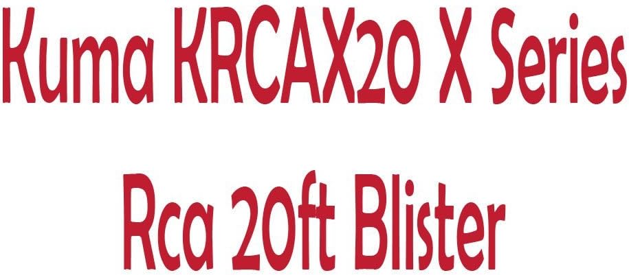 Amazon.com: Kuma KRCAX20 X Series Rca 20-Feet Blister : Electronics