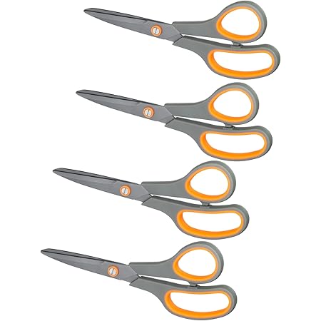 Belle Vous Scissors Multipack (12 Pack) - 21cm/8.27 inch Overall Length ...