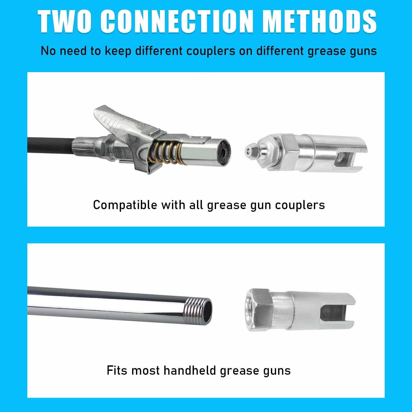 Snapklik.com : Suvnie Slotted Grease Gun Coupler, Push-on 90 Degree ...