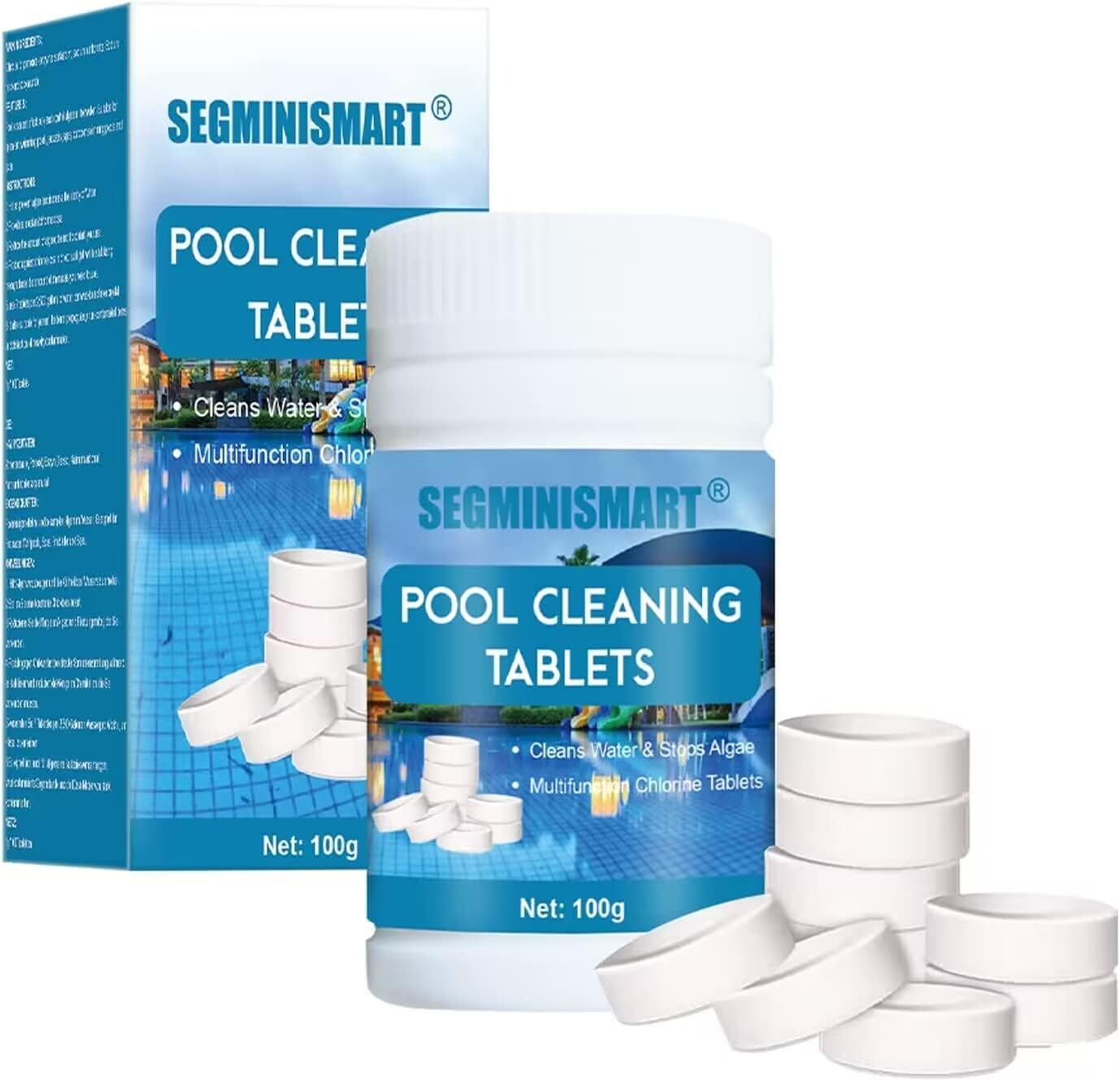 SEGMINISMART Pool Cleaning Tablets, Pool Cleaning Tablets : Amazon.de ...