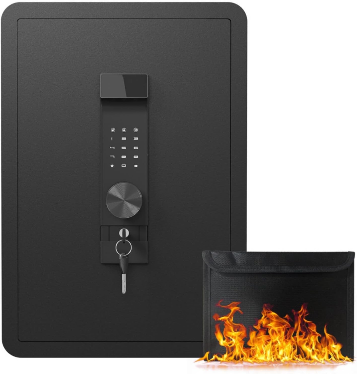 Large Electronic Safe Box with Fireproof Waterproof Bag, Digital Keypad ...
