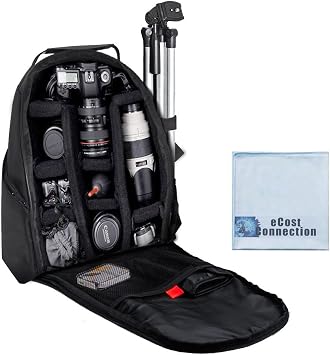 Amazon.com : Deluxe Digital Camera / Video Padded Backpack For Nikon ...