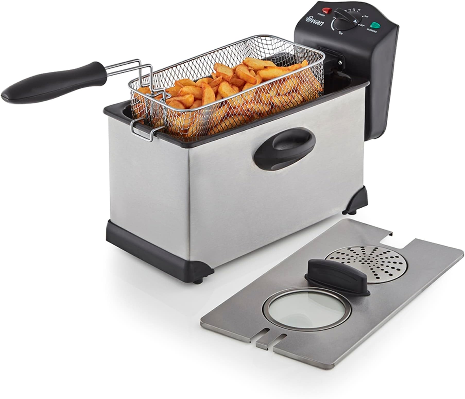 Tefal FR8040 deep Fryer - deep fryers (Single, Black, Stainless Steel ...