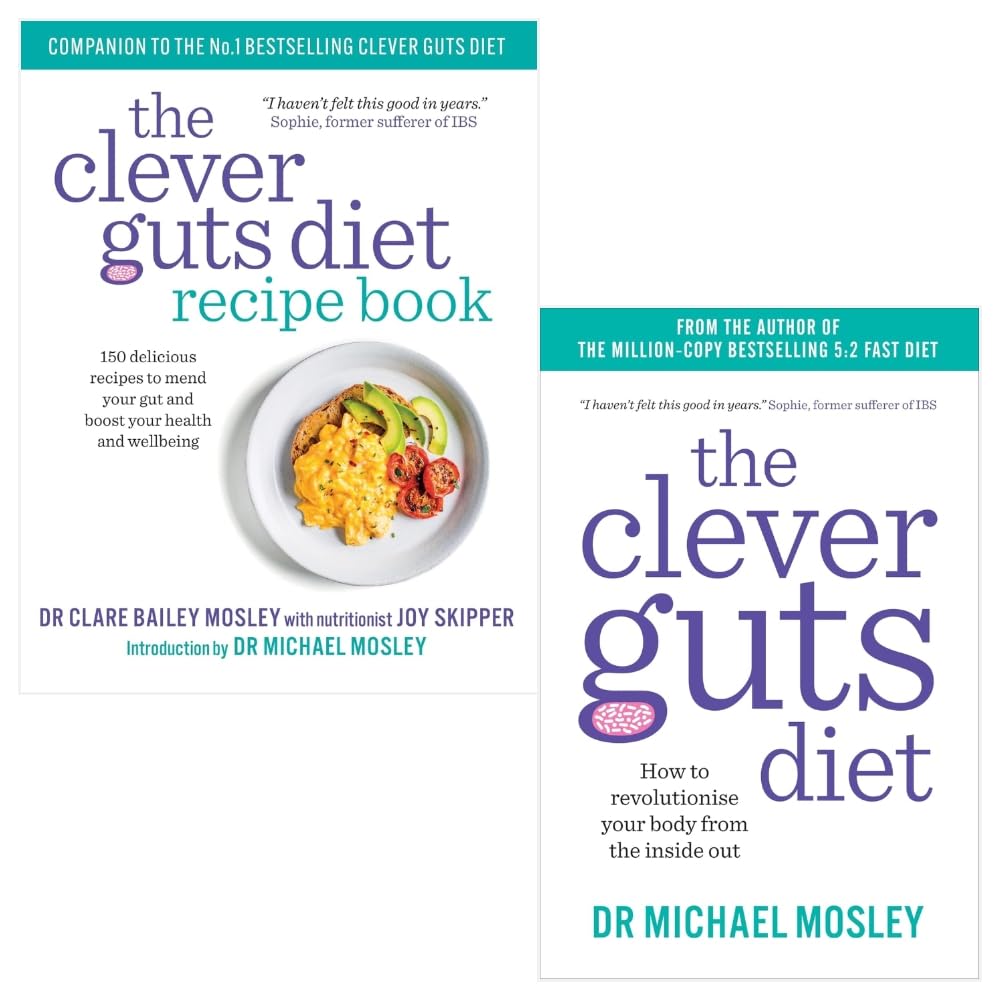 Clever Guts Diet Recipe 2 Books Collection Set By Michael Mosley ...