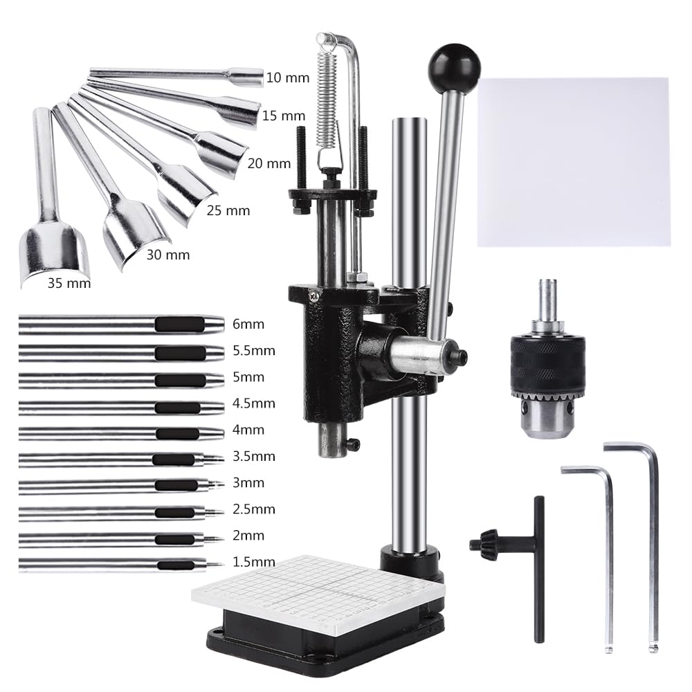 Amazon.com : SKMZ Leather Hole Puncher Hand Punching Manual Punch Arbor ...