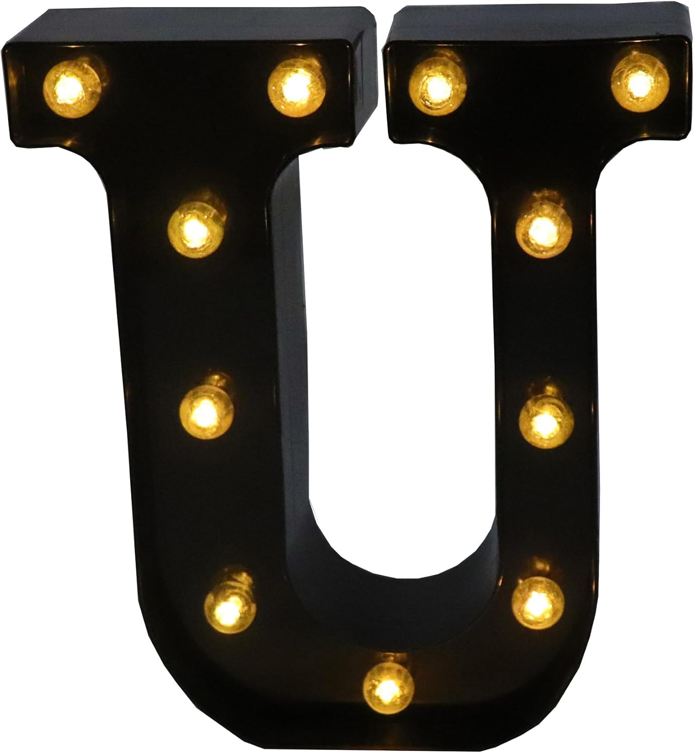 Amazon.com : LED Letter Lights Black Alphabet Marquee Letters Sign ...