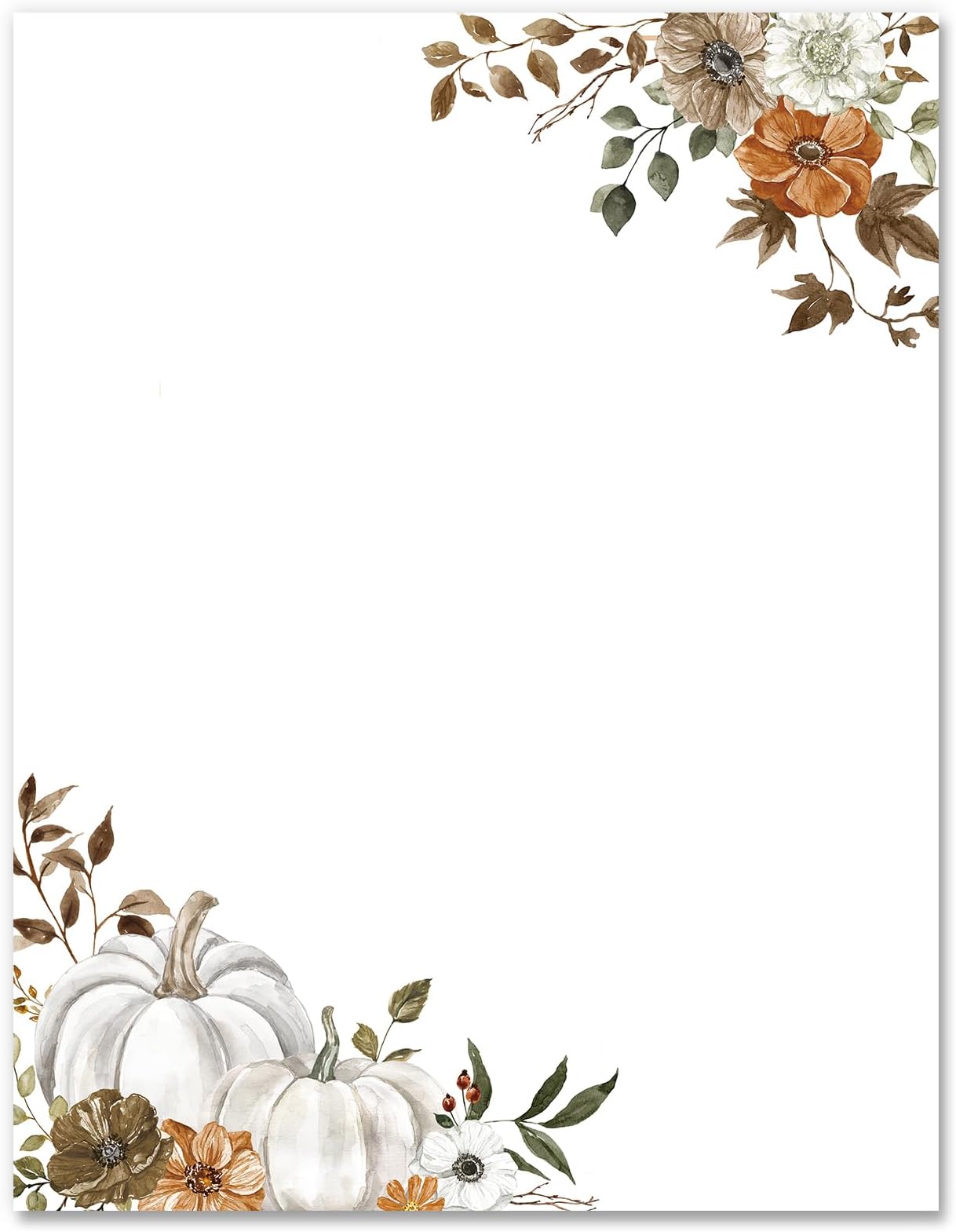 Amazon.com : AnyDesign 60 Sheets Fall Stationery Letterhead Paper ...