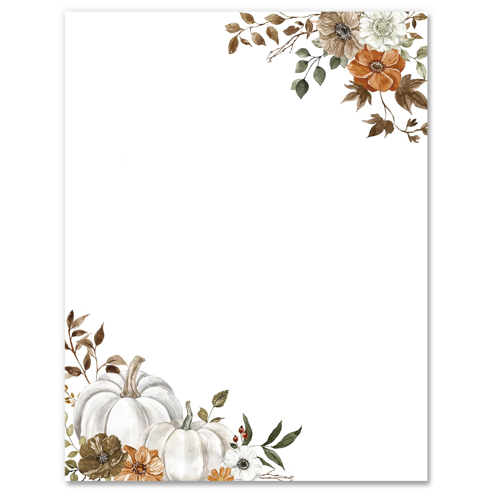 Amazon.com : AnyDesign 60 Sheets Fall Stationery Letterhead Paper ...