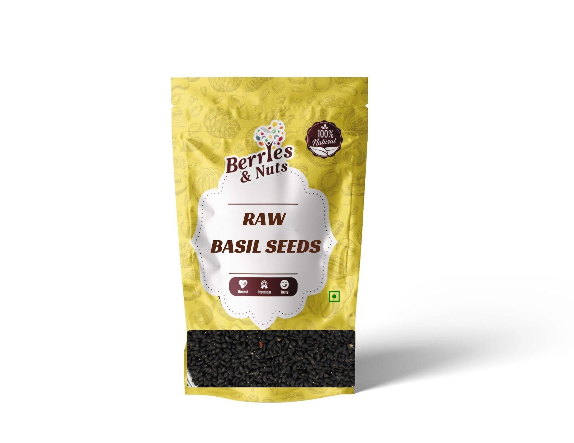 Berries And Nuts Raw Basil Seeds, 500G : Amazon.in: Grocery & Gourmet Foods