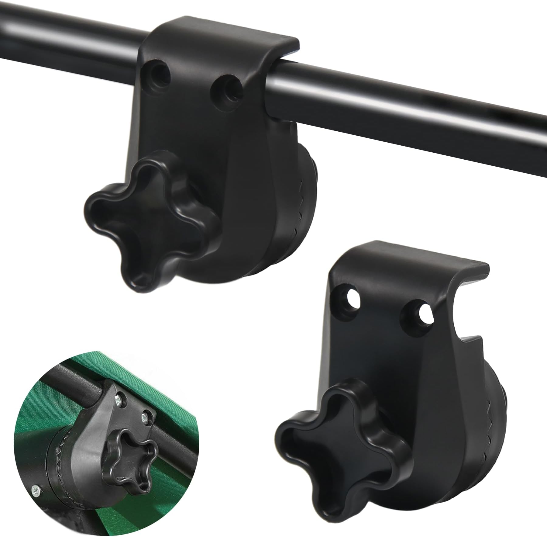 Amazon.com: 2 Pcs Garden Swing Plastic Fittings,Attach Canopy Frame to ...