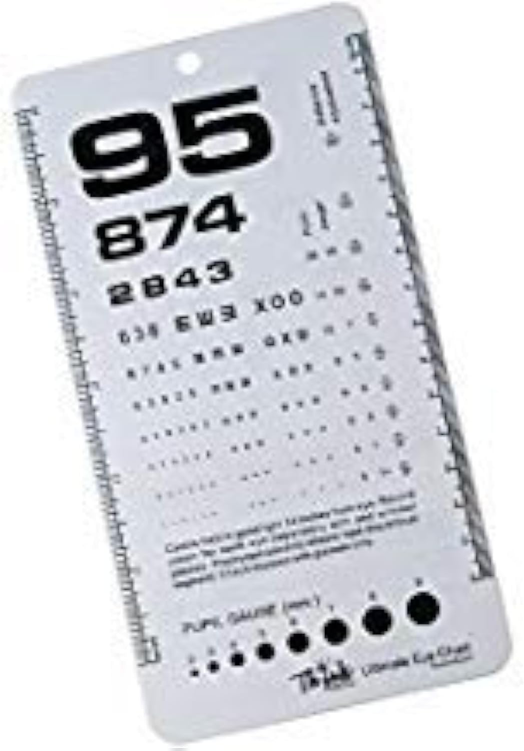 Amazon.com: Rosenbaum Pocket Eye Chart with Occluder : Industrial ...