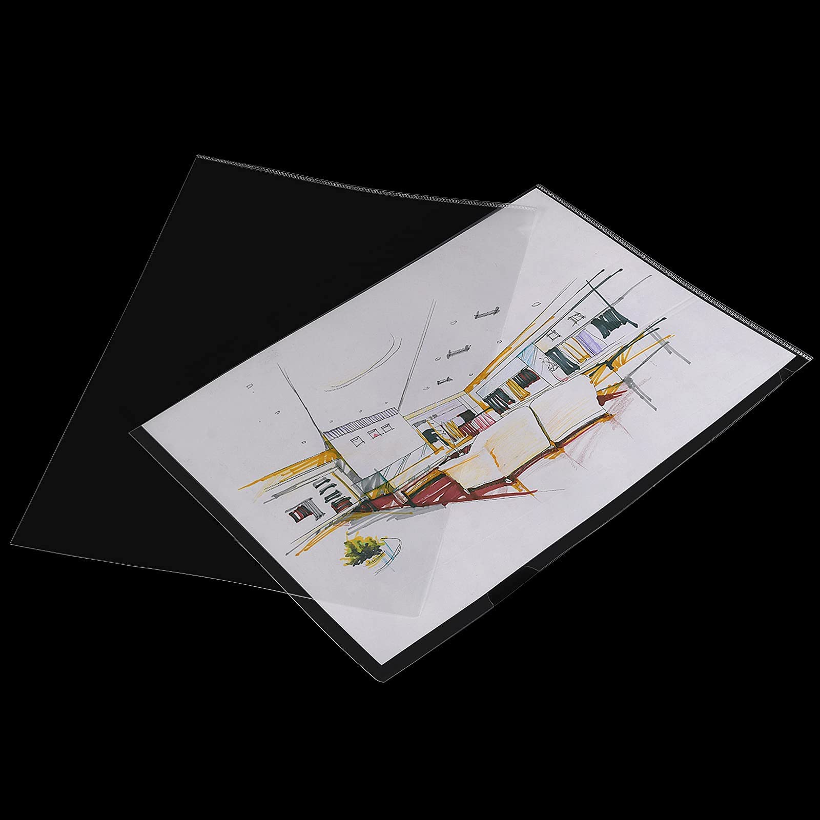 Snapklik.com : 100 PCS Clear Plastic Document Folder, US Letter / A4 ...