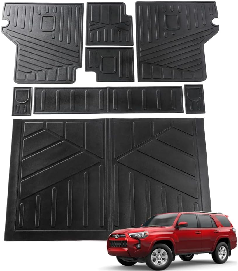 Amazon.com: Ratzsdala Rear Backrest Mats+Rear Trunk Mats Compatible ...