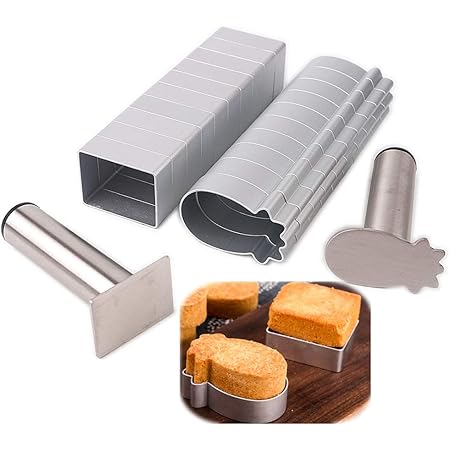 Amazon.com: LoBake Rectangle shape aluminium pineapple cake mold ...