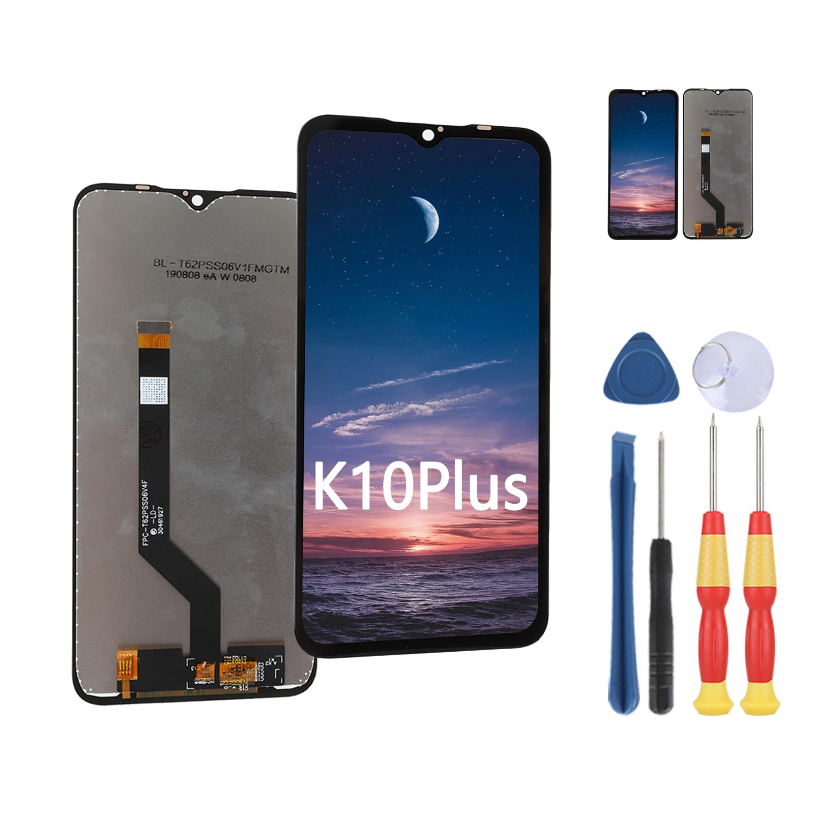 New Display Touch Screen for Lenovo K10 Plus LCD Display Replace Parts ...