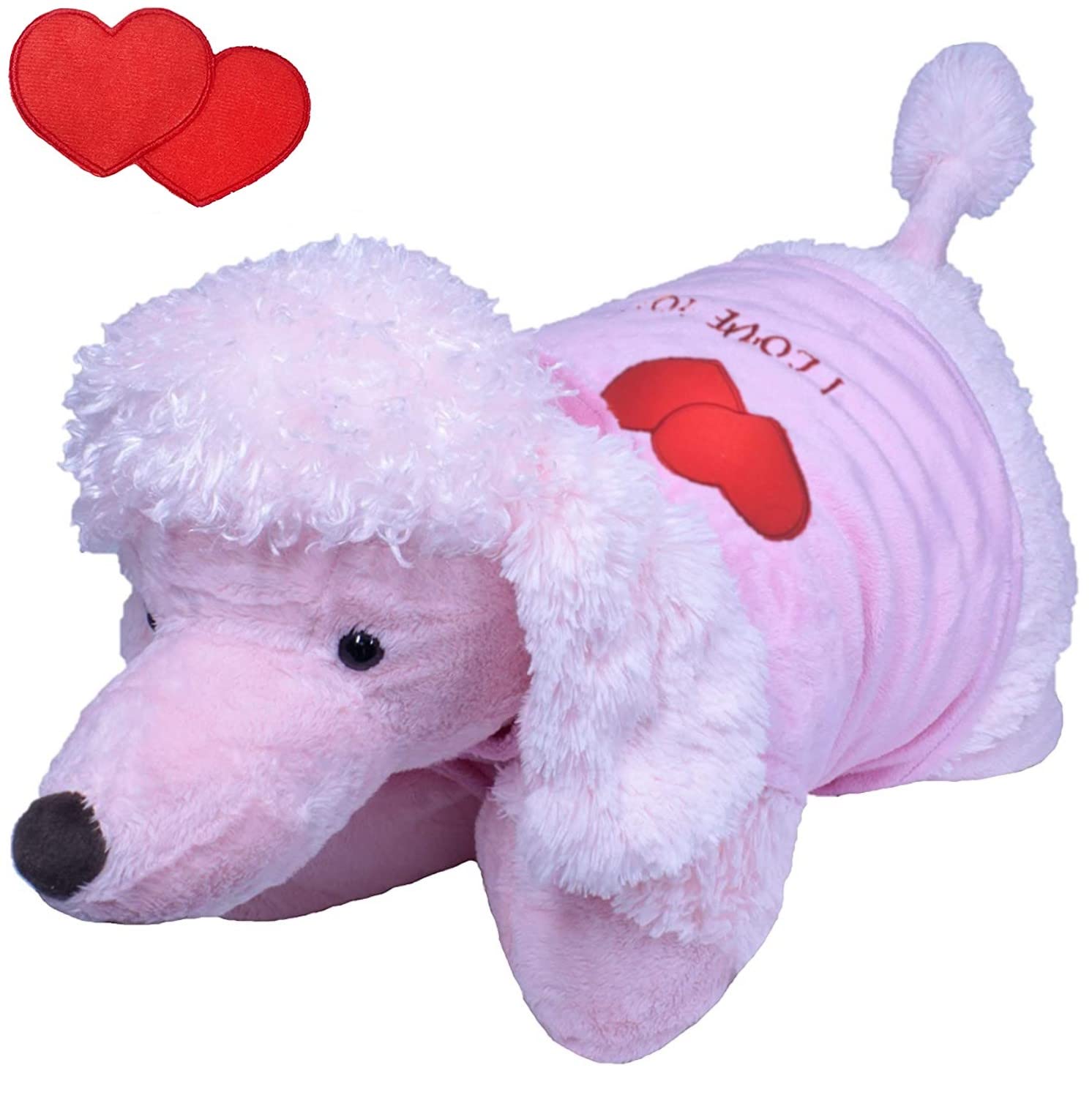 Pink Dog Stuffed Animal