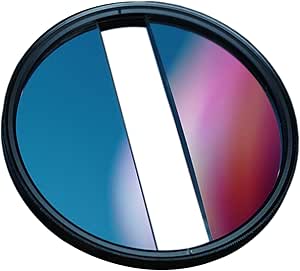 Amazon | カメラレンズのセンターフィールドスプリットディオプターフィルター特殊効果フィルター49/52/55/58/62/67/72/77/82mm | Hrtyvhin | 強調 ...
