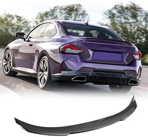 Amazon.com: WASHLA G42 Carbon Fiber Rear Trunk Spoiler for BMW 2 Series ...