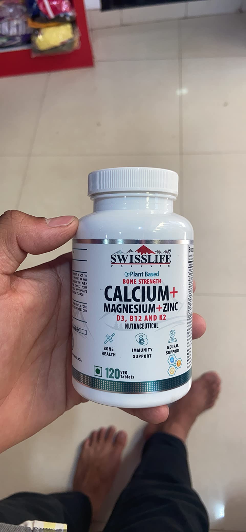 SWISSLIFE FOREVER Calcium Magnesium Zinc with Vitamin D3 | Calcium ...